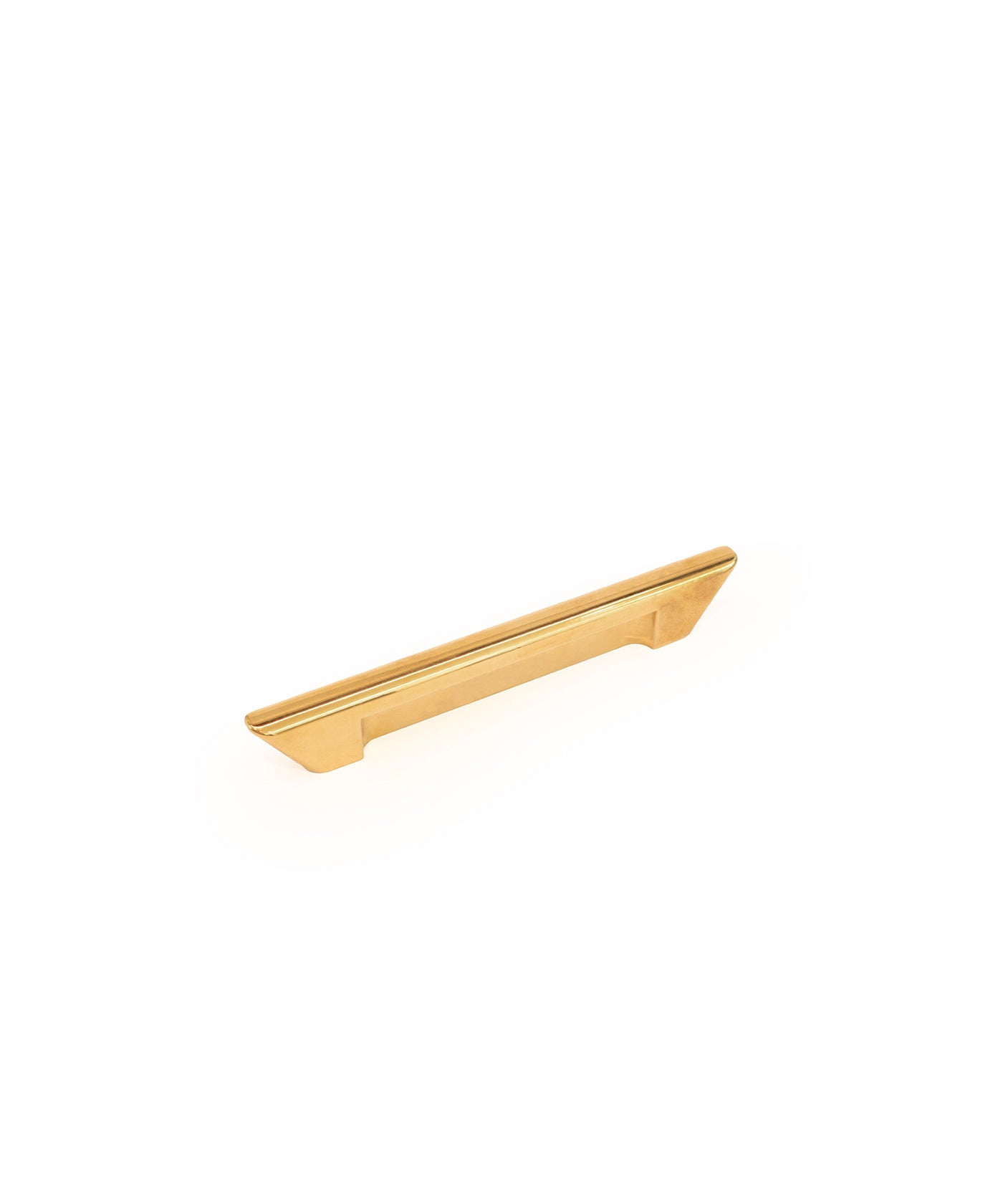 Hoffman Hardware | Polished Brass Inverse Rounded Trapezoid
